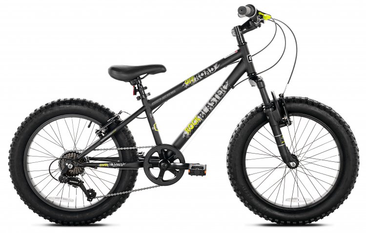 Genesis Rock Blaster Fat Tire Mountain Boy's Bike, Black