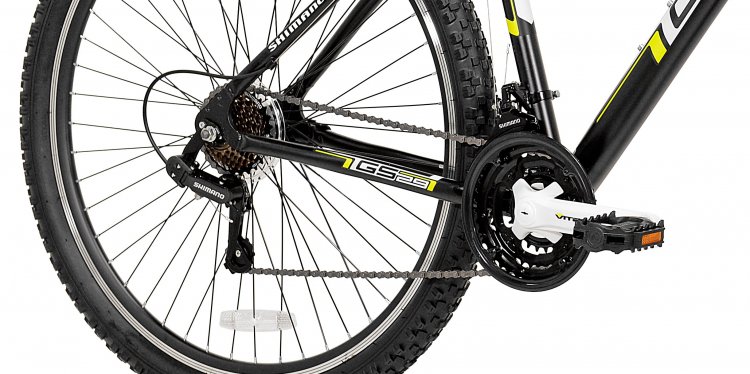 Genesis 29 GS29 Men's Bike, Yellow/Black, For Height Sizes 6'0 and Up